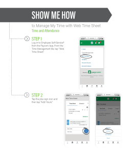 PAYCOM: How to Manage Your Time with Web Time Sheet