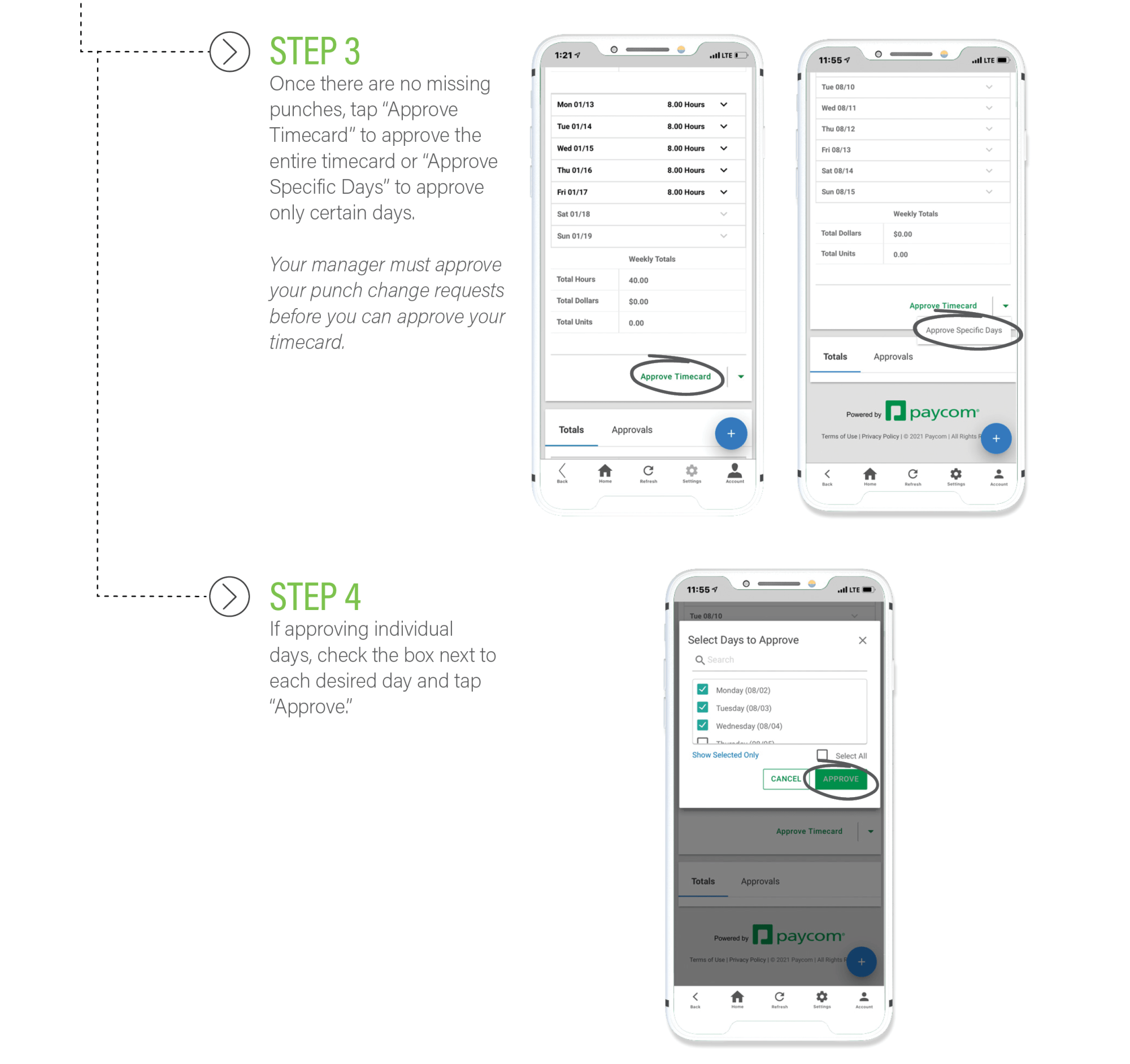 PAYCOM: How to Approve Your Timecard - December 6, 2021